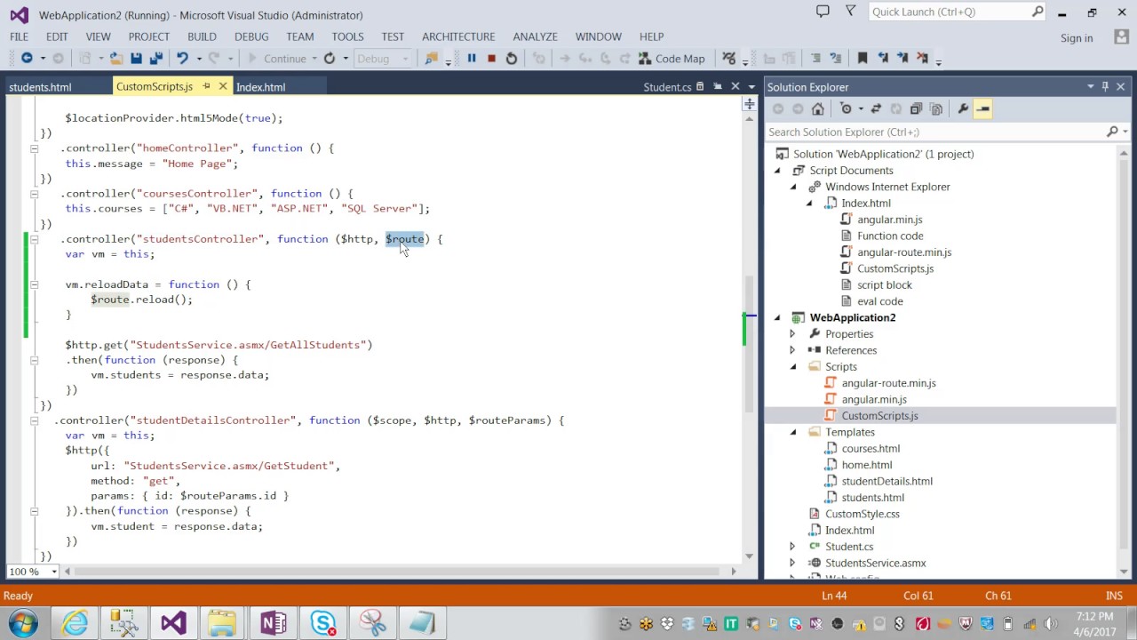 AngularJS Route Reload