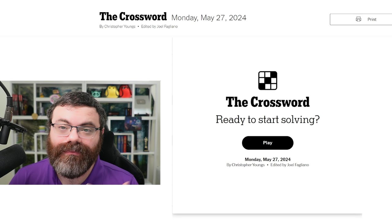Learning Crossword Week 7 | NYT Monday Crossword May 27th, 2024