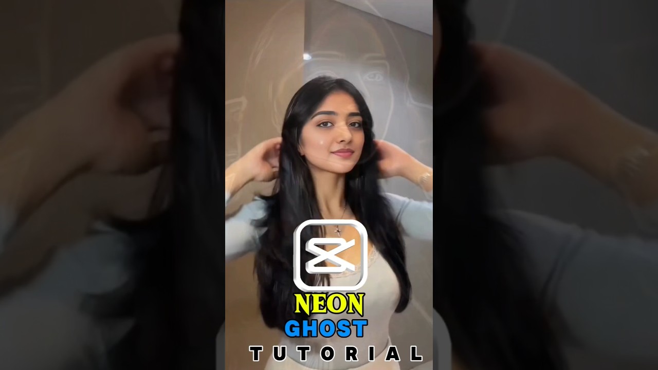 how to create a neon ghost effect in Capcut #viral #edit #tutorials #shorts