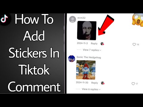 How To Add Stickers In Tiktok Comments ||Comment Stickers on TikTok