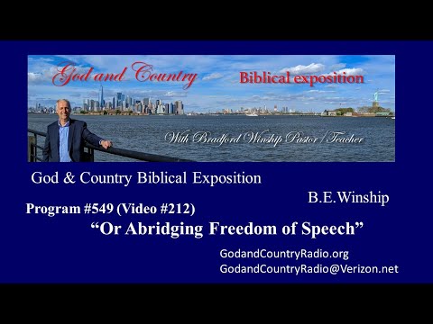212 - Or Abridging the Freedom of Speech