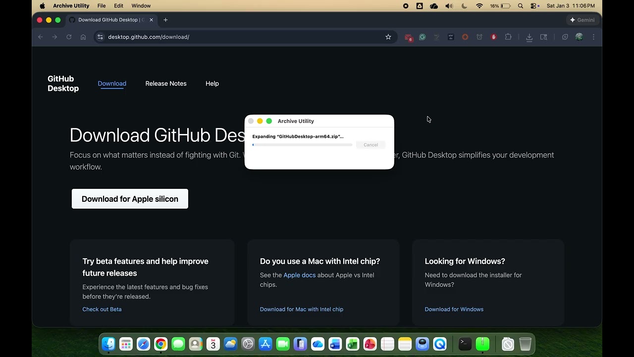 04 | How to install GitHub Desktop? | Mac OS