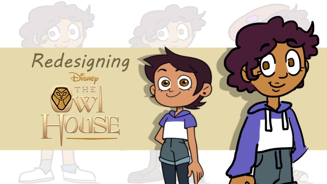 Redesigning Owl House Characters p.1 (Luz, Amity, Willow, Gus and Hunter)