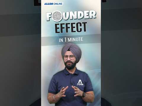 Founder Effect🧬 How a Small Population Can Lead to Significant Genetic Drift #shortvideo