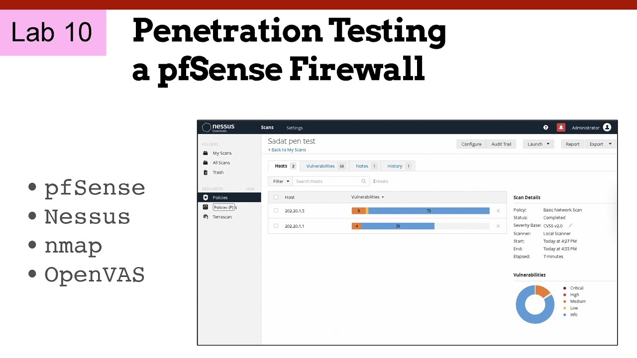Network Security Lab 10: Penetration Testing a pfSense Firewall [Section 1]