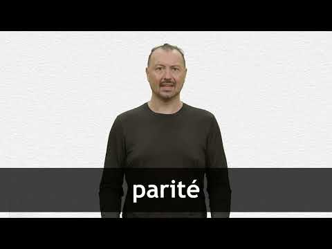 English Translation of “PARITÉ” | Collins French-English Dictionary