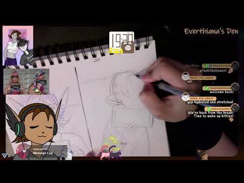 Barbie Mugshot Meme Rough Sketch Featuring My OCs Rika & Chivek Timelapse (No Audio)