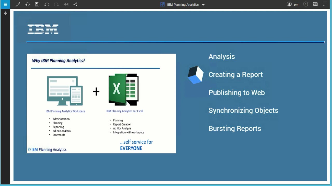 IBM Planning Analytics for Microsoft Excel IBM Media Center