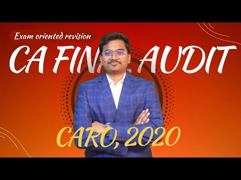 Caro, 2020 Revision CA Final Audit - New Syllabus