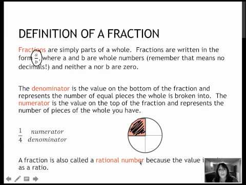58 Definition of a Fraction (4.1)