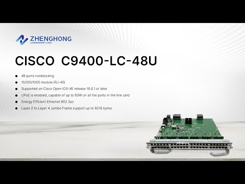 Cisco Catalyst 9400 Series Module C9400-LC-48U Display (on sales)