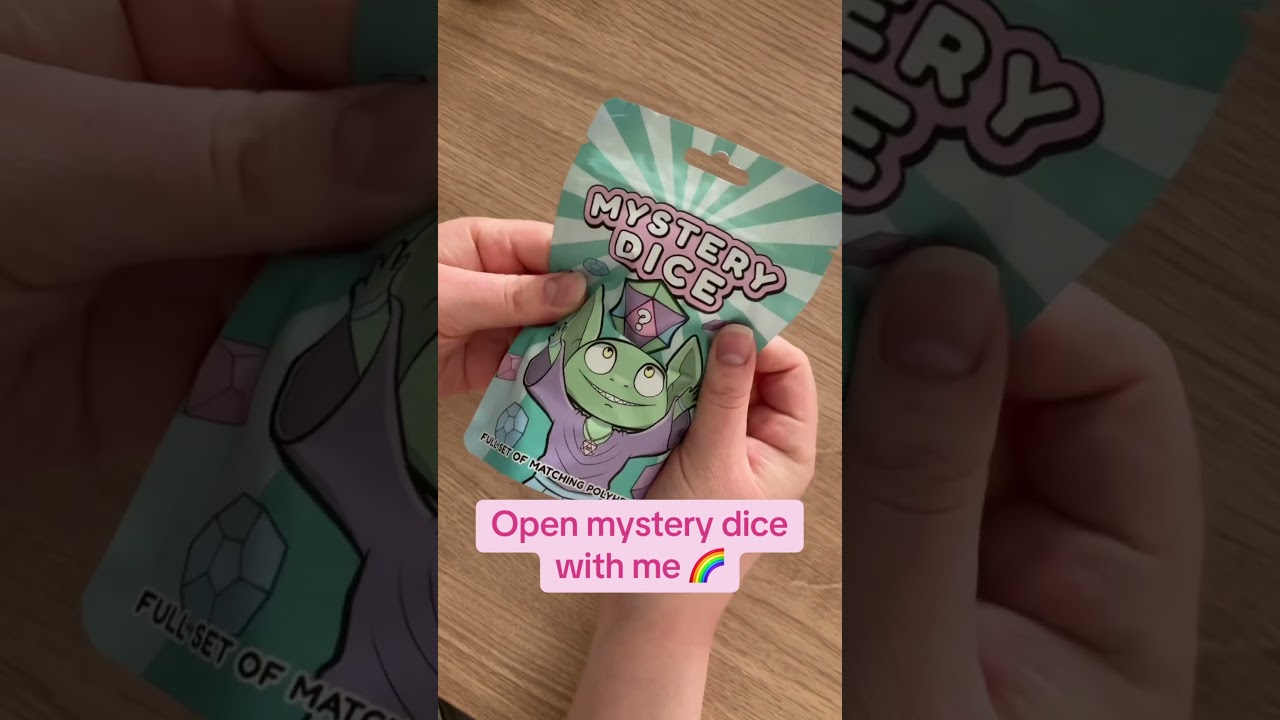 #dnd #dice #d20 #dimension20 #criticalrole #mysterydice #mysterydicegoblin #blindbag #unboxing #asmr