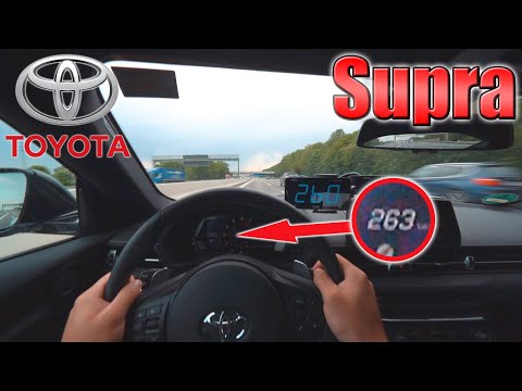 Toyota Supra Passes Its Official Top Speed on Autobahn on Video