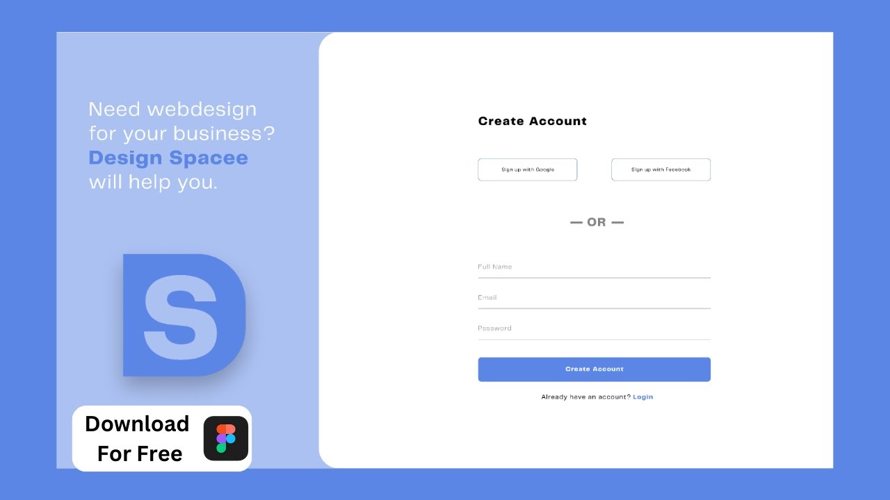 Login & Signup UI Template | Figma File | @FlutterStuff