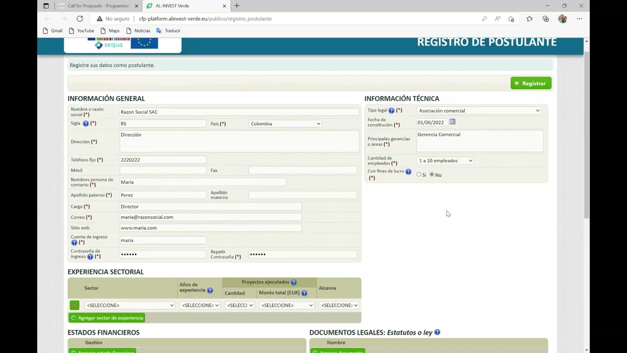 Video Tutorial - Registro de Usuarios