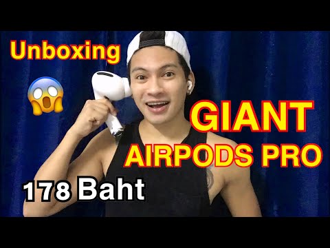 UNBOXING THE WORLD'S GIANT AIRPODS PRO | WIRELESS BLUETOOTH SPEAKER