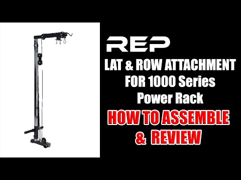 REP Fitness lat and row attachment 1000 series for PR-1100 Power Rack review & assembly | how to