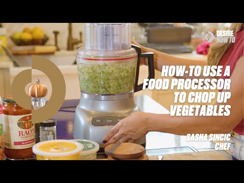 How-To Use a Food Processor to Chop Up Vegetables | Chef Sasha Sincic