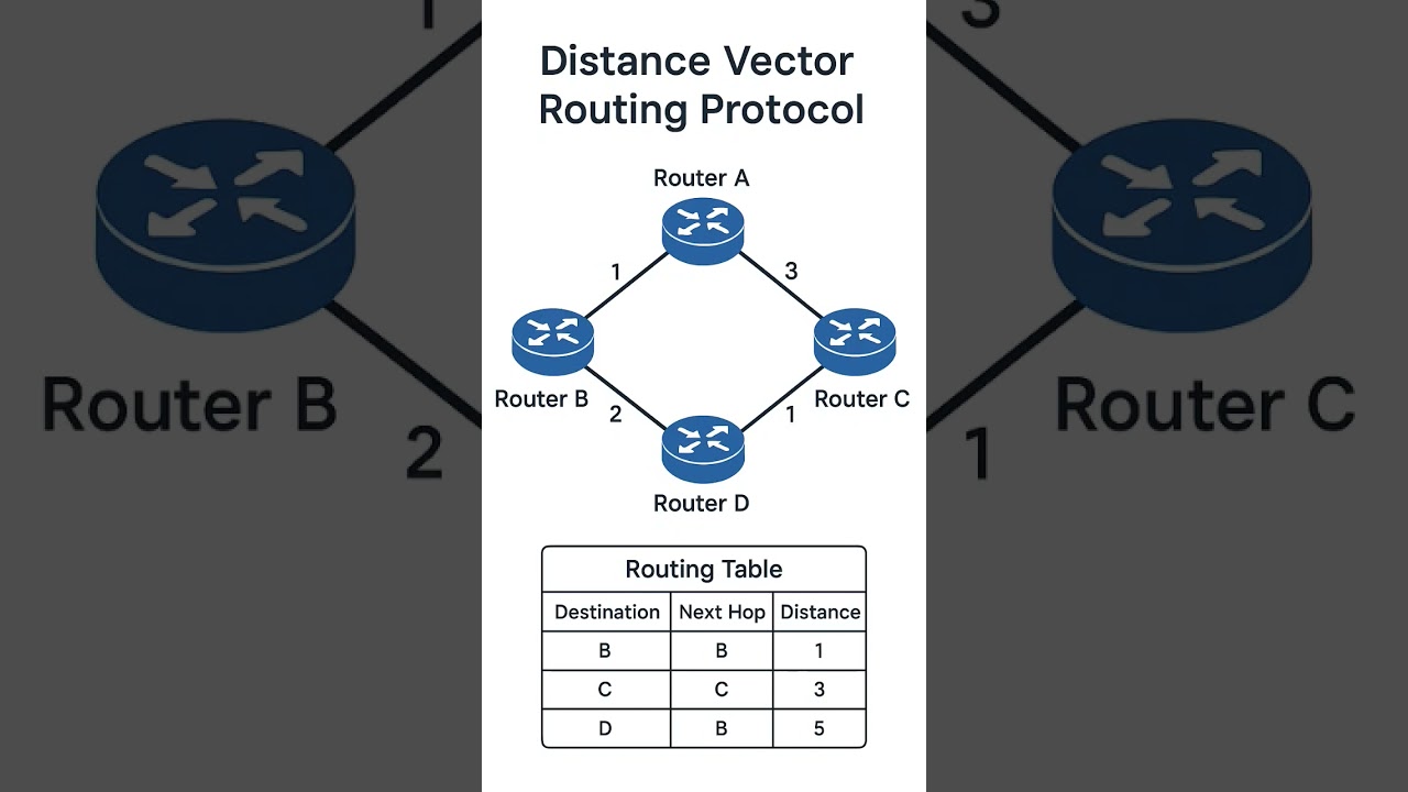 distance vector routing protocol diagram