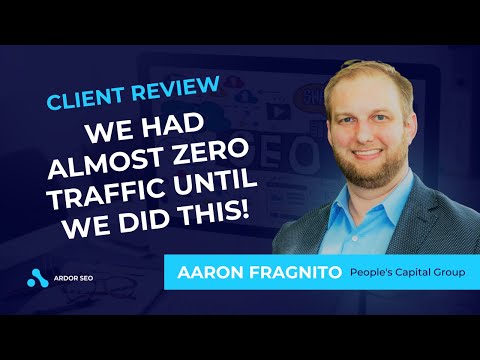 WiX site not ranking on Google? Ardor SEO Review: Aaron Fragnito (People's Capital Group)