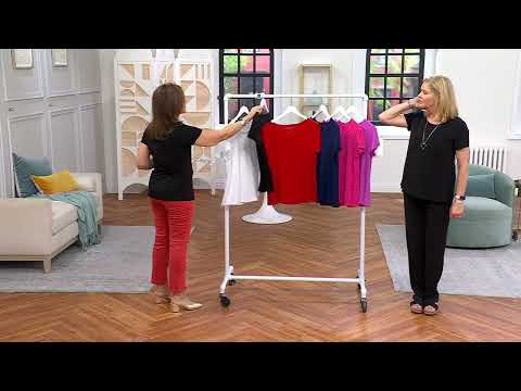 Susan Graver Modern Essentials Liquid Knit A-Line Top on QVC