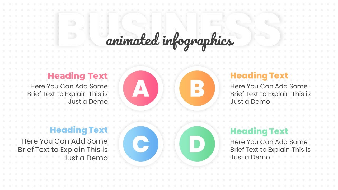 Free PowerPoint 4-Step Circular Infographic