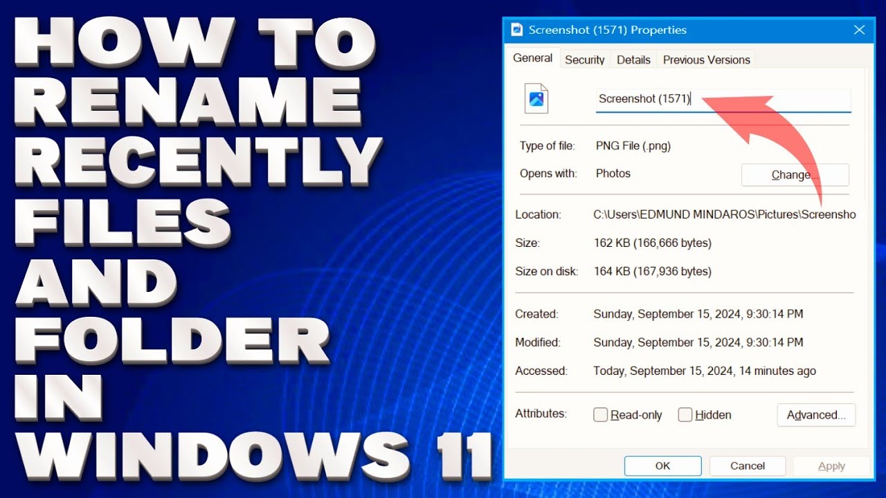 How To Rename Recently Files and Folder in Windows 10/11 [Guide]
