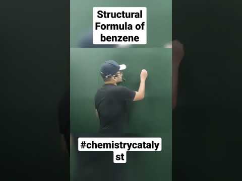 Structural formula of benzene #shorts #chemistrycatalyst