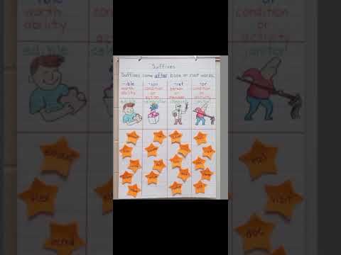 suffixes worksheet