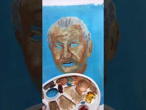 How to paint an acrylic portrait painting response to artist Tai Shan Schierenberg