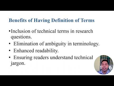 Definition of Terms in Research