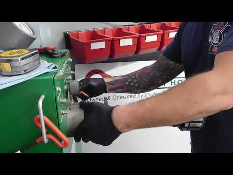 Coupling Fire Hose - preparing the 3" draw bar