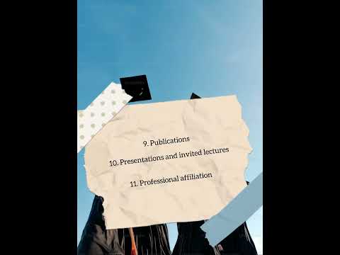 How to write an academic CV that professors actually want to read. #studyabroad #academic #trending