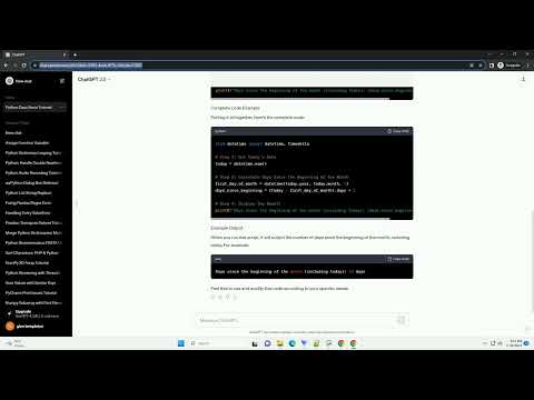 How to get days since the beginning of the month including today in python