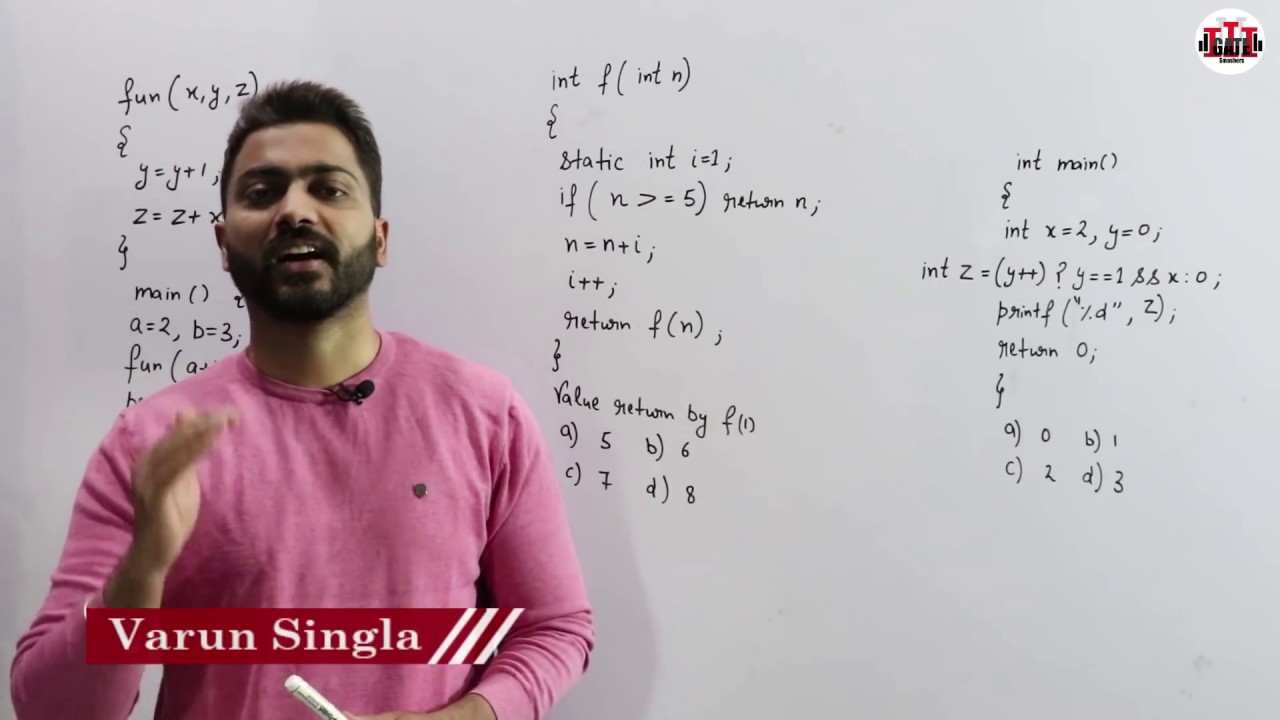 Solution of Assignment-4 of C/C++ Programming for NTA UGC NET Computer Science