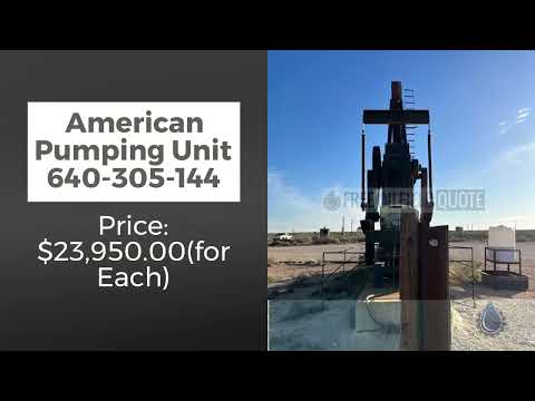 American Pumping Unit 640-305-144 in Good Condition – Oilfield ...