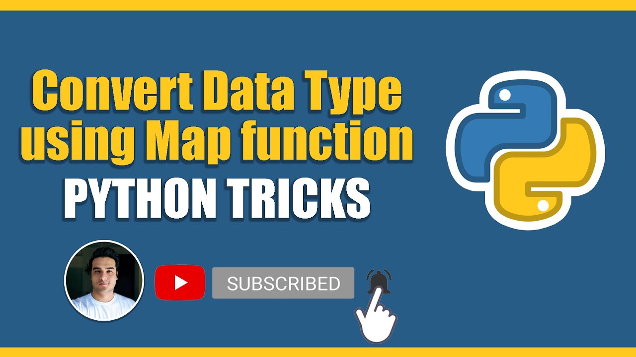 Python Tricks | Convert Data type of Elements In a list using Map Function