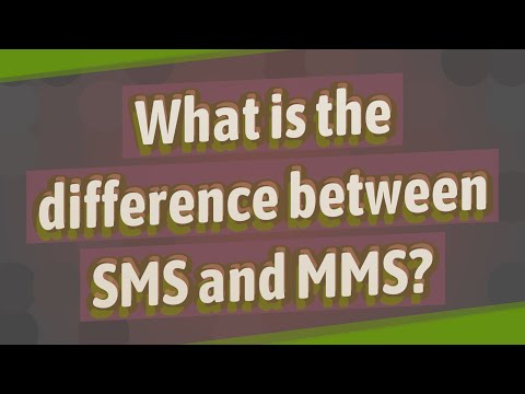 What is the difference between SMS and MMS?