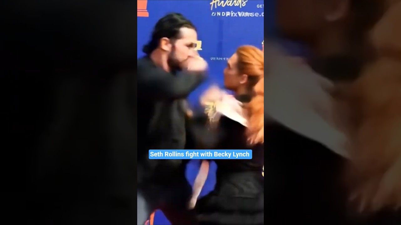 seth Rollins Becky Lynch fight. #ai #aivideo #wwe #wrestlemania #wrestling #sethrollins