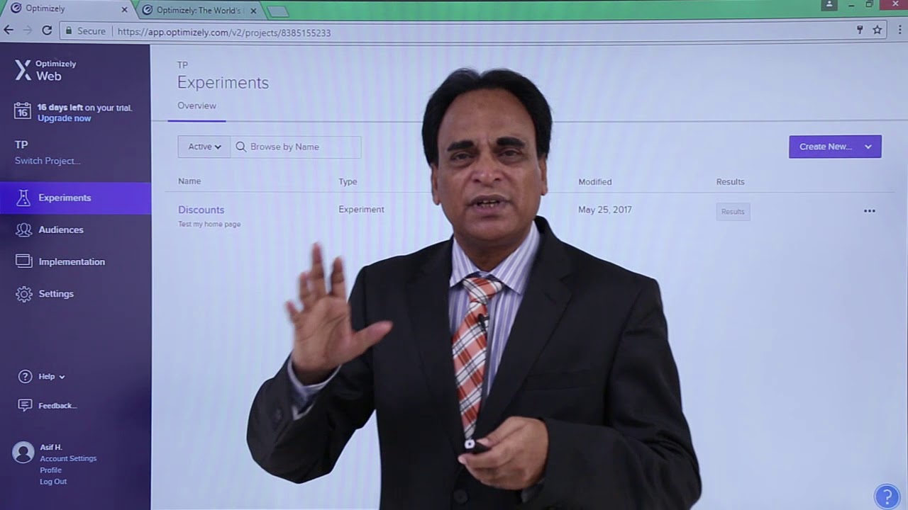 Web Analytics - Optimizely