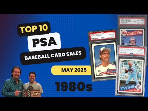 Top 10 PSA Baseball Card Sales On eBay From the 1980s - May 2025