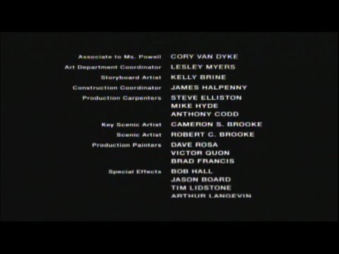 Harriet The Spy (1996) End Credits (TMC Xtra 2025)