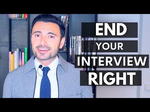 How to End an Interview Leaving a GOOD Impression