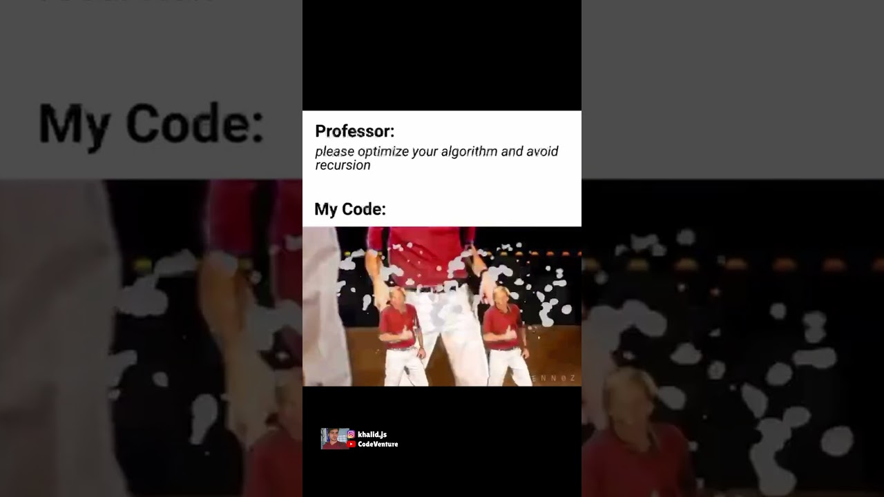 recursion is the en passant of programming #coding #programming #javascript #python