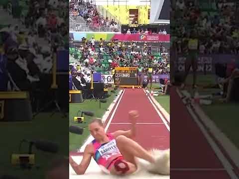 Yekaterina Sariyeva _ Triple Long Jump _ World Championships #shorts