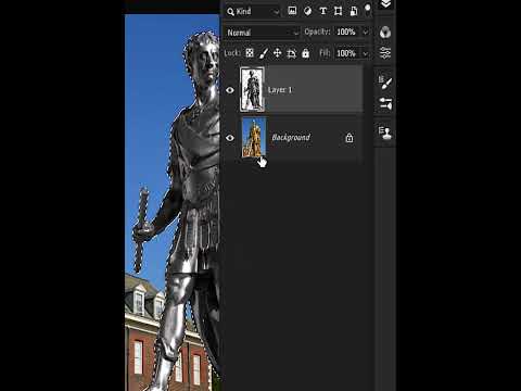Transform a Golden Statue to Silver in Just 1 Minute | Quick Photoshop Tutorial
