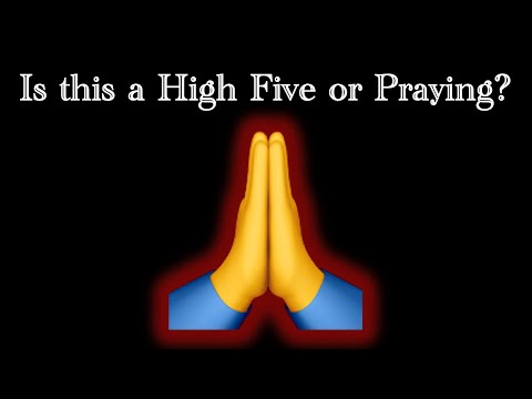 Is this a high five or a praying emoji?