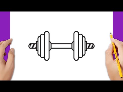 How to draw a dumbbell