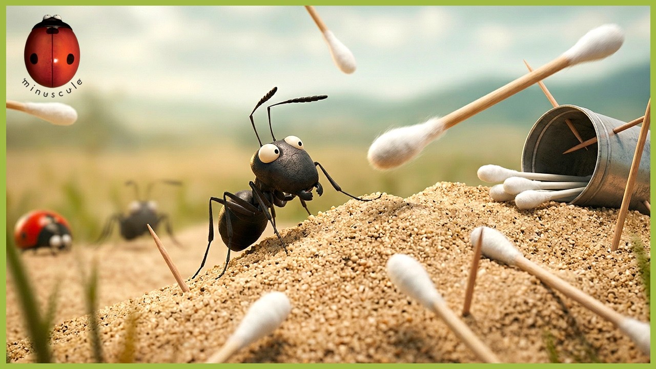 The Great Cotton Swab Battle 🐜 Minuscule Movie Clip 🎬🍿