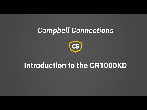 Introduction to the CR1000KD